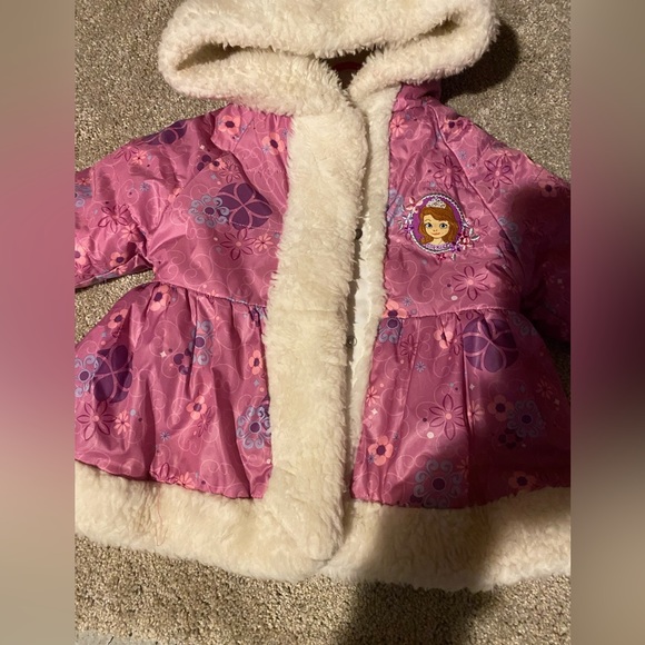 Disney | Jackets & Coats | Disney Sofia The First Winter Jacket 3t ...